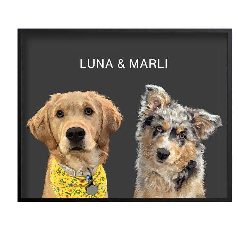 Bark & Brush Pet Portraits | Modern Pet Portraits Australia